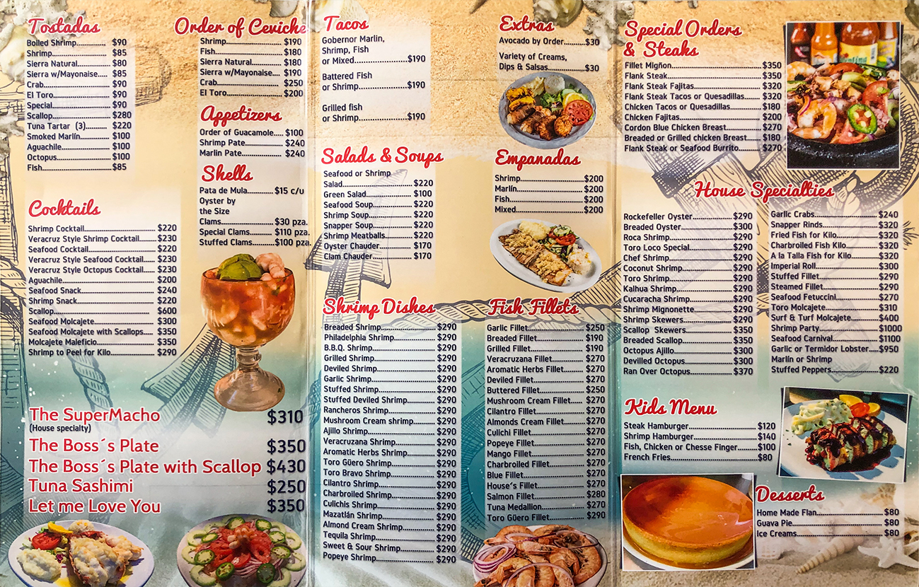 Toro Güero - Digital menu